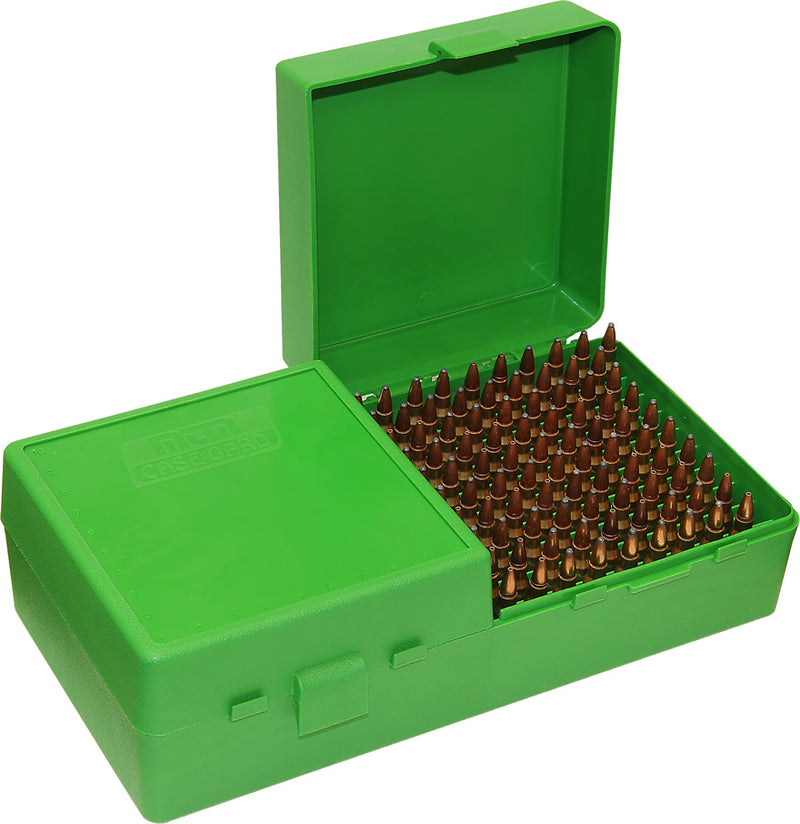 Ammunition reloading boxes and cartridge cases for rifles