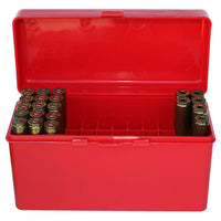 Ammunition reloading boxes and cartridge cases for rifles